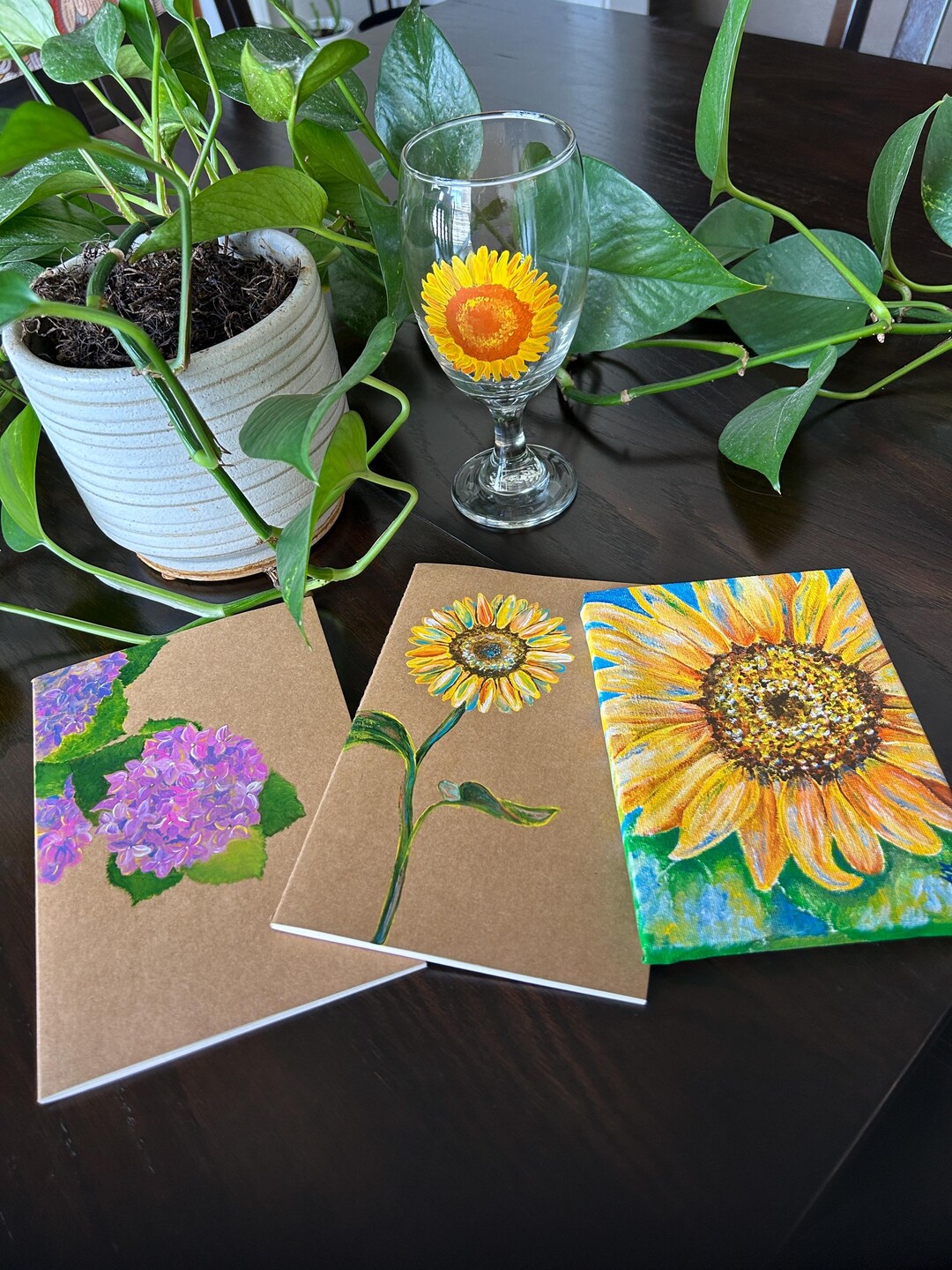 Custom Hand Painted Journal or Sketchbook - Etsy