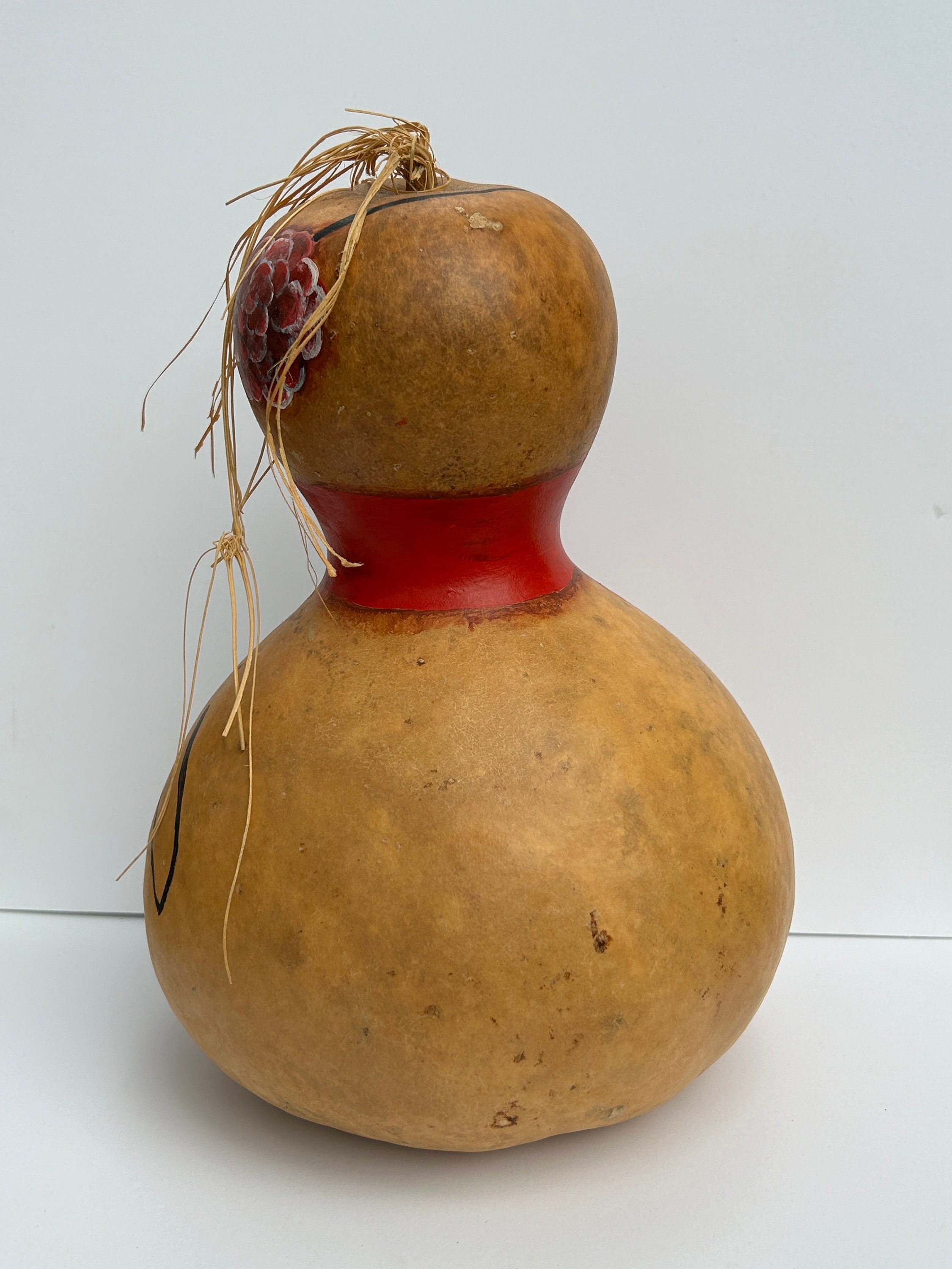 Hand Painted Gourd Snowman - Etsy