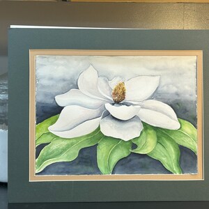 Magnolia Blossom Watercolor Painting - Etsy
