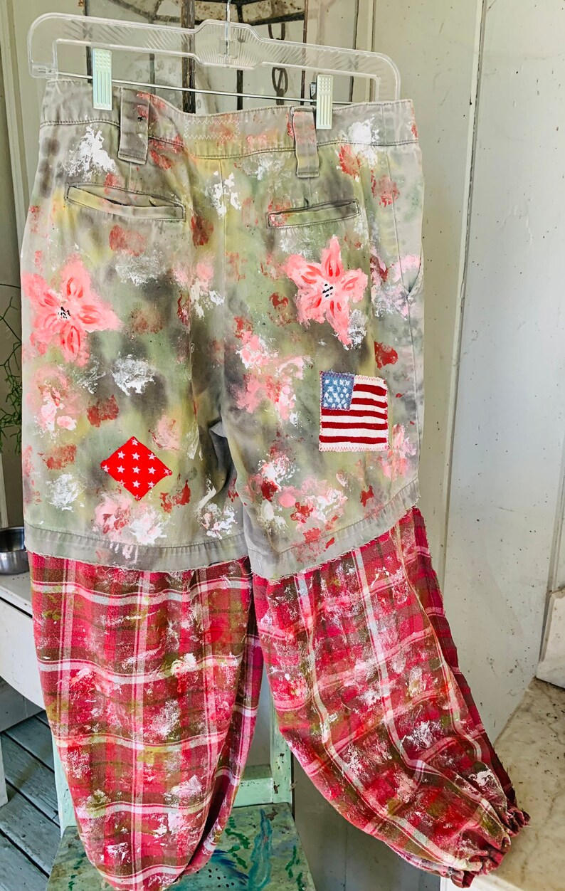 Bloomer Pants Hand Painted Womens Clothing Size M-L - Etsy