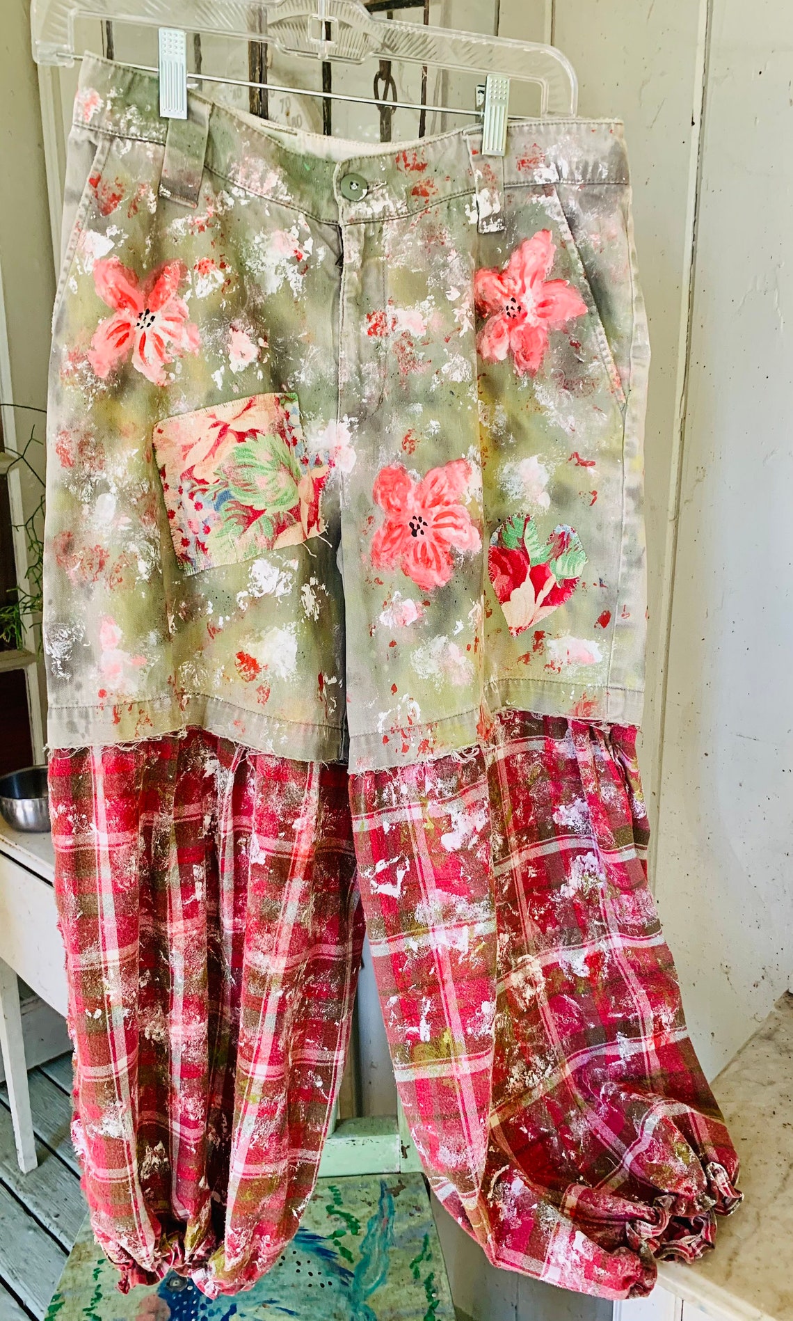 Bloomer Pants Hand Painted Womens Clothing Size M-L - Etsy