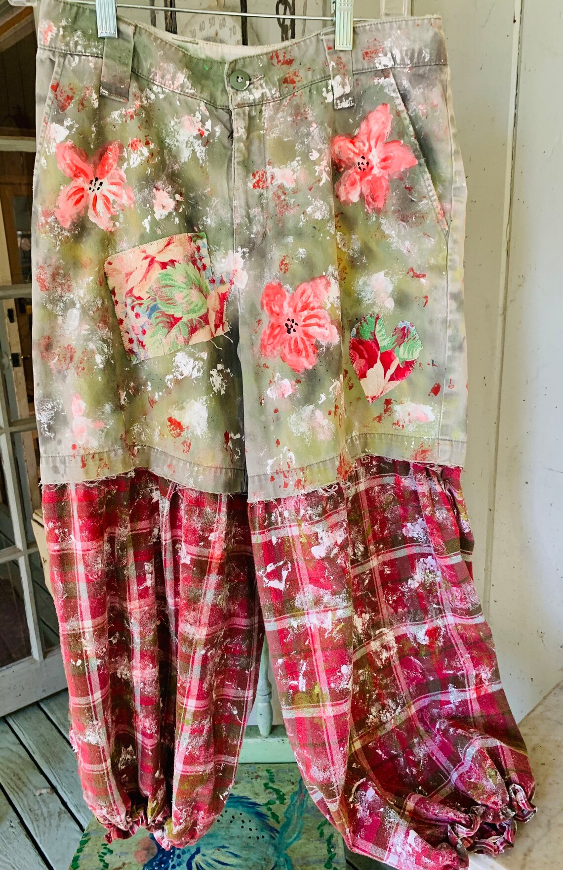 Bloomer Pants Hand Painted Womens Clothing Size M-L - Etsy
