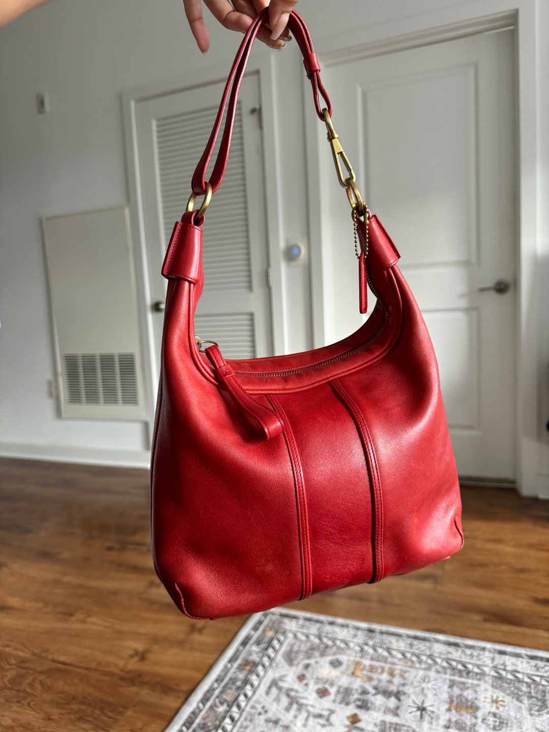 Vintage Coach Amanda Bag 6950 - Cardinal Red | Coach Purse Collection ...