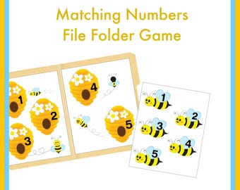 Missing Numbers File Folder Game, Educational Resource, Learning ...