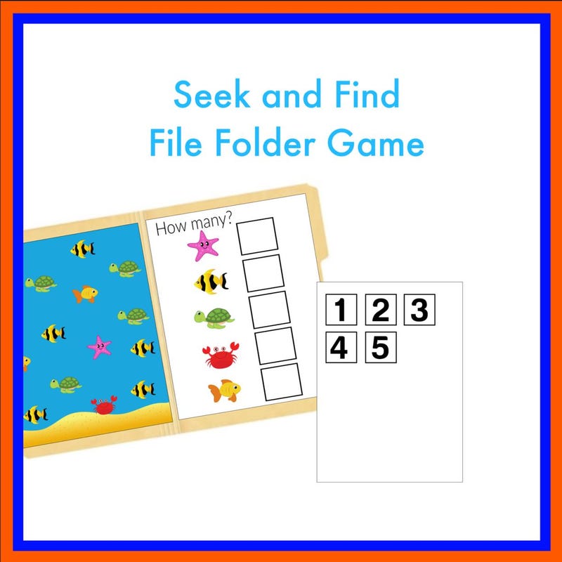 File Folder Game - Etsy
