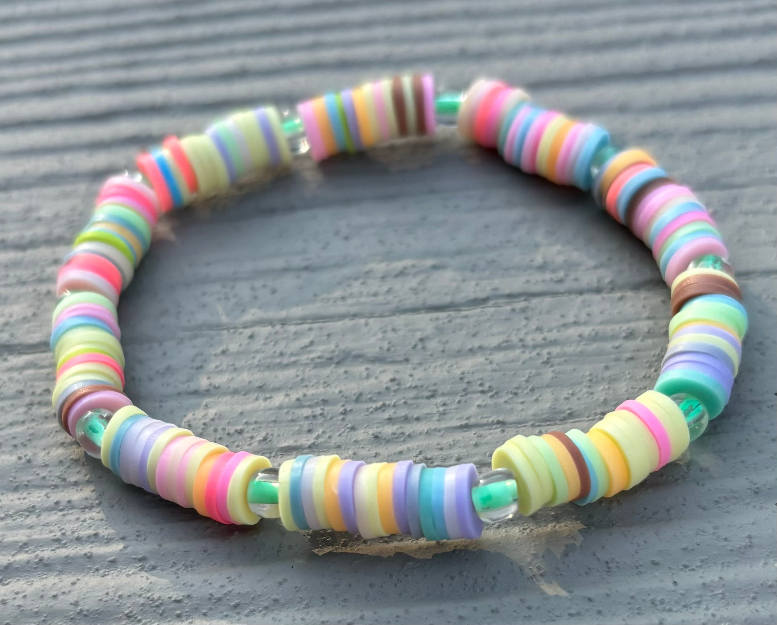 Pool Party Clay Brad Bracelet - Etsy