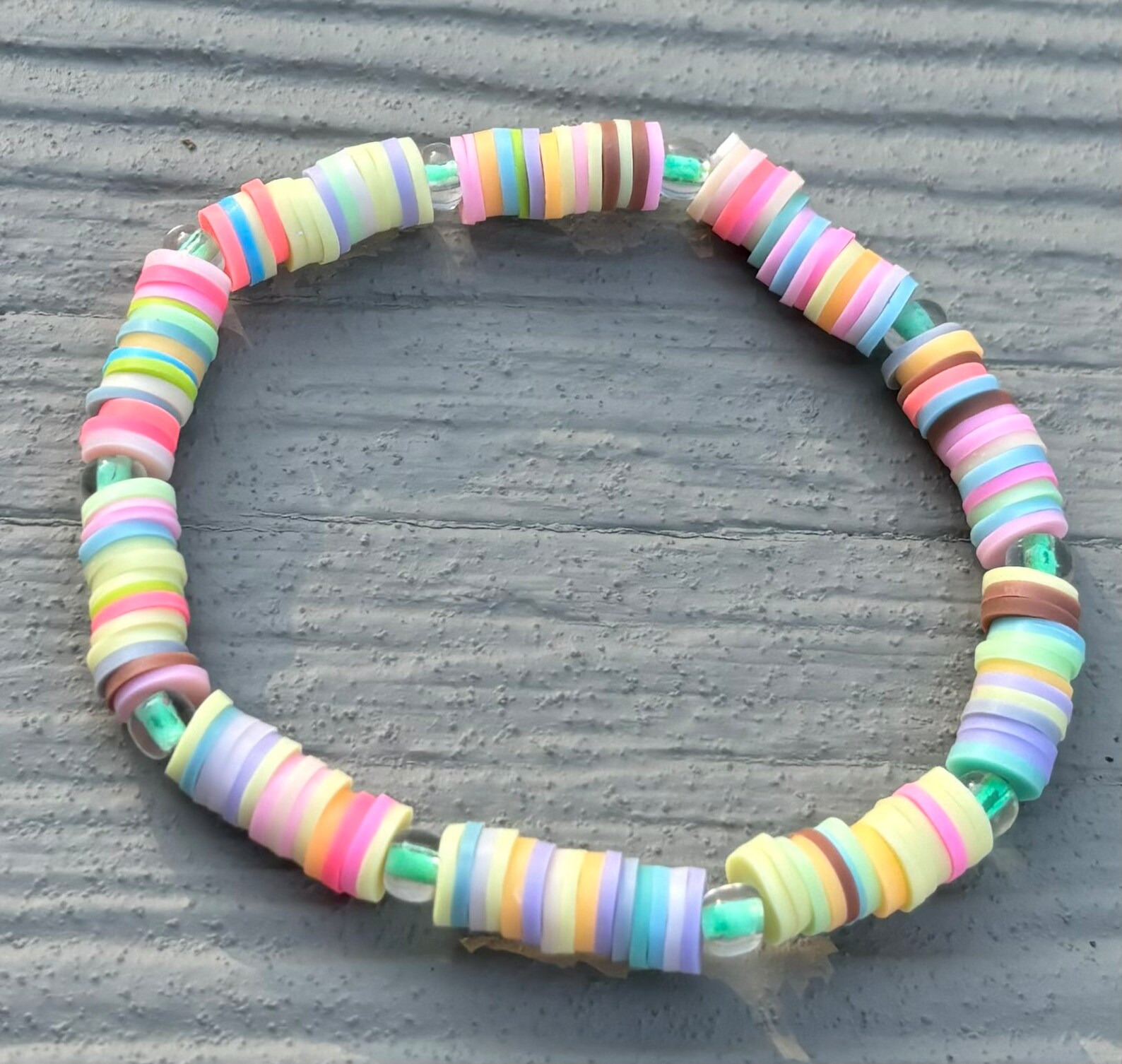 Pool Party Clay Brad Bracelet - Etsy