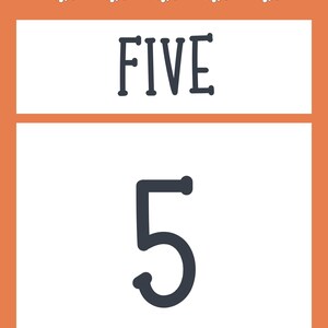 Printable Numbers for Learning - Etsy