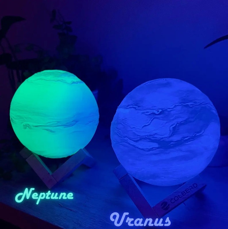 Planet Lamps With 16 Colors, Rechargeable With Remote - Etsy