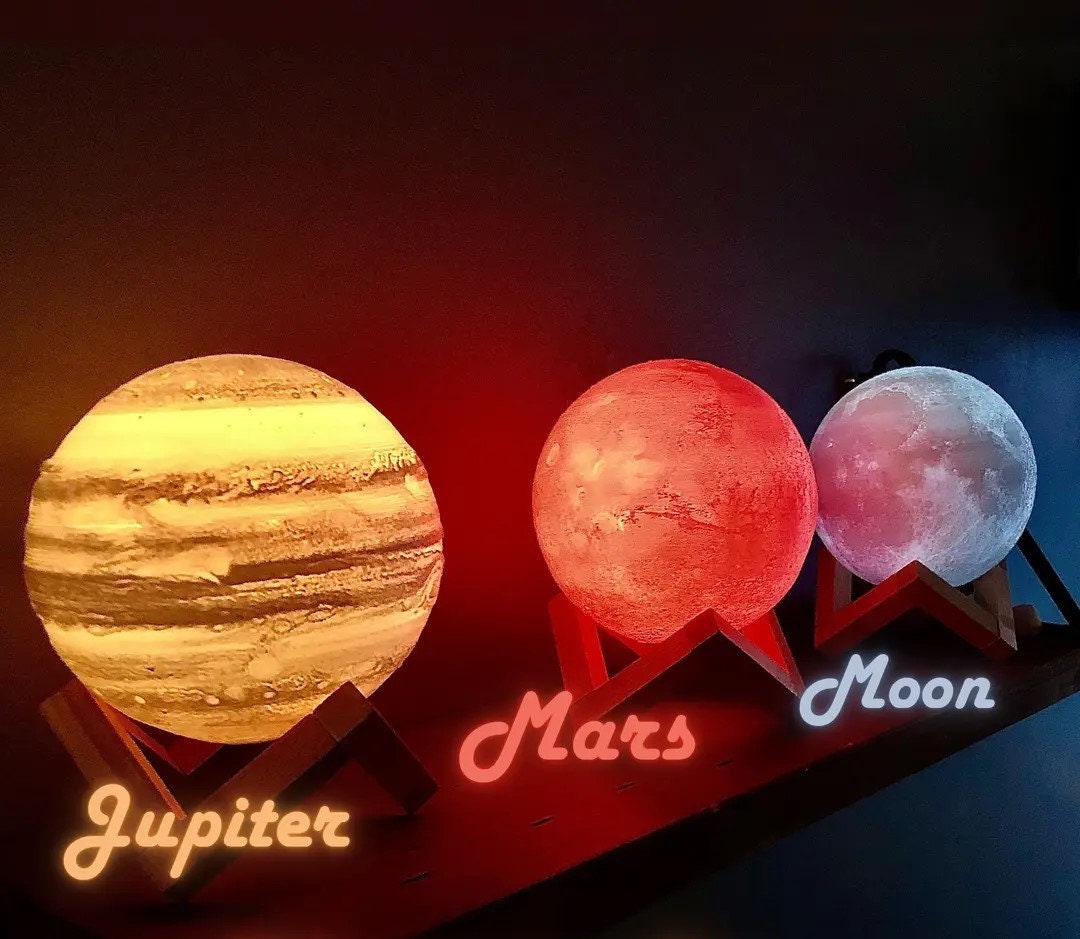 Planet Lamps With 16 Colors, Rechargeable With Remote - Etsy