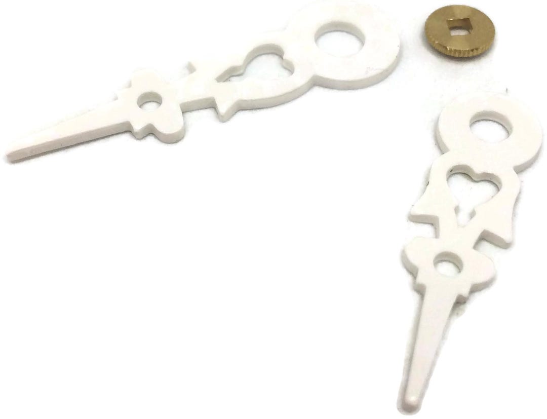 Cuckoo Clock Hands for Mechanical Clock Movements Only, White Acrylic ...