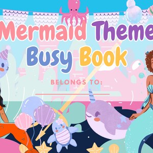 Busy Book for Kids 6-in-1 Busy Books Template Preschool Kindergarten ...