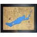 Lake Naomi - Lake House Decor - Wall Decor -customer Wood Map Sign ...