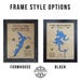 Personalized Wood River Map - Custom Engraved Wooden River Map - Unique ...