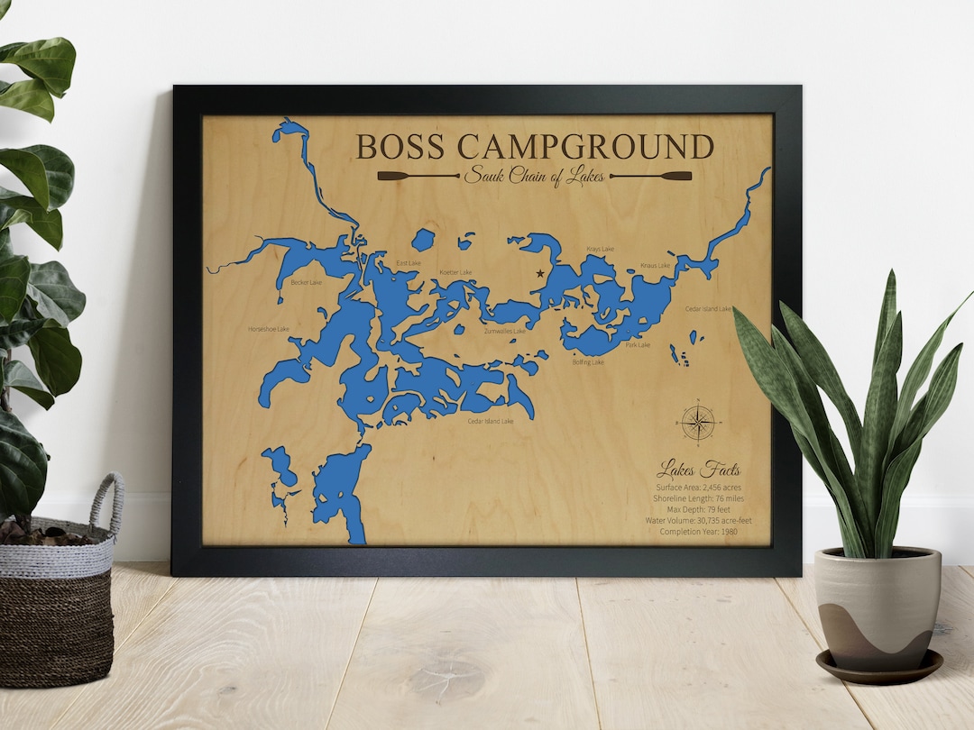 Custom Lake Art, Custom 3d Lake Map, Water Depths, Wedding Gift ...