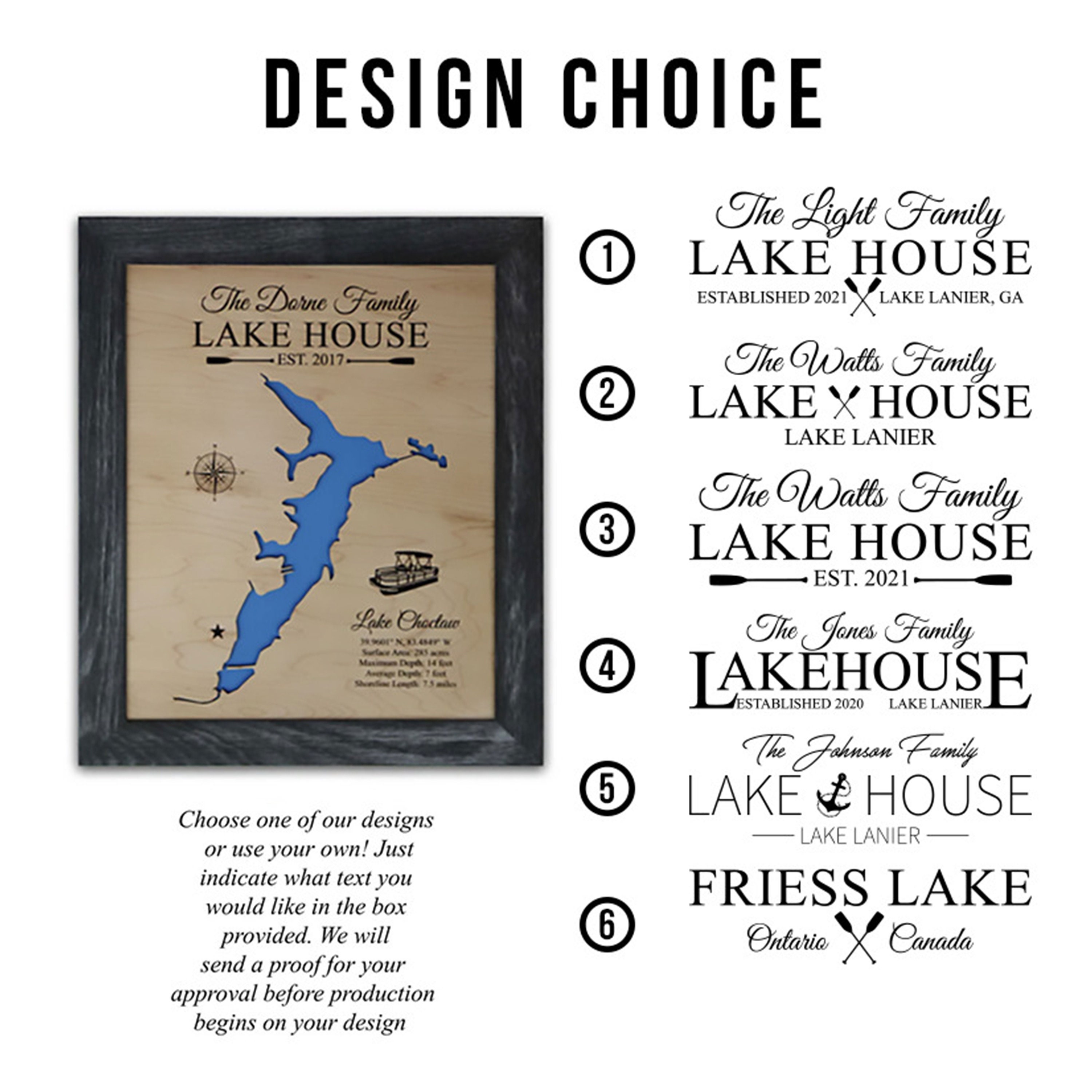 Chattooga River Map, Wood Map, Sign, Custom Lake Map, Cabin Lake Map ...