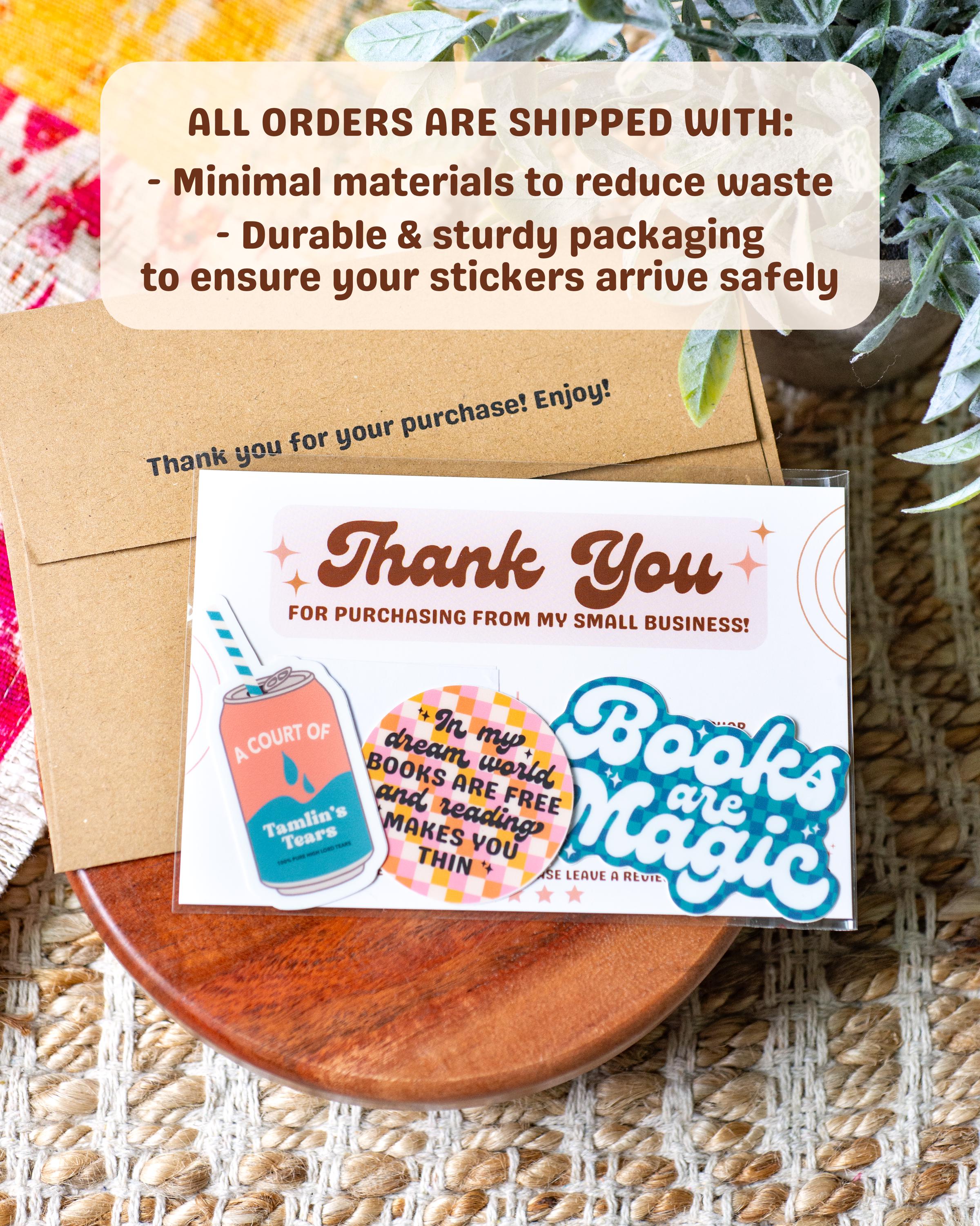 ACOTAR Sticker Tamlin's Tears - Bookish Stickers, Kindle Stickers ...