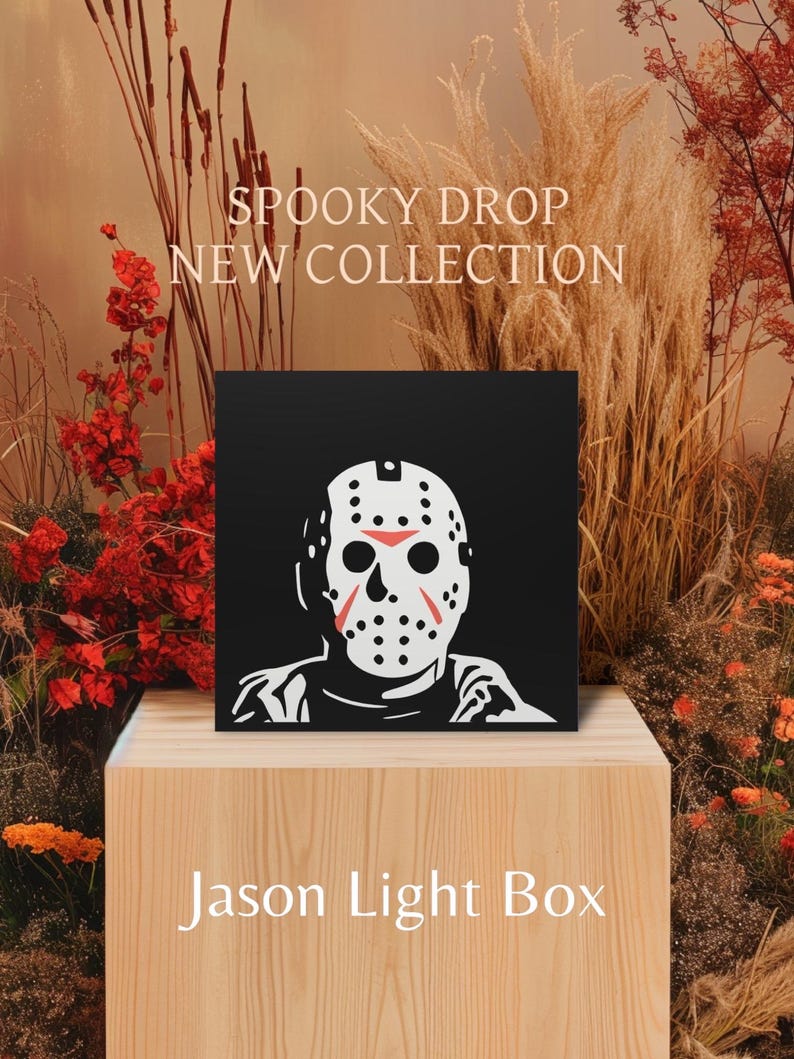 Jason Vorhees Light Box - Etsy
