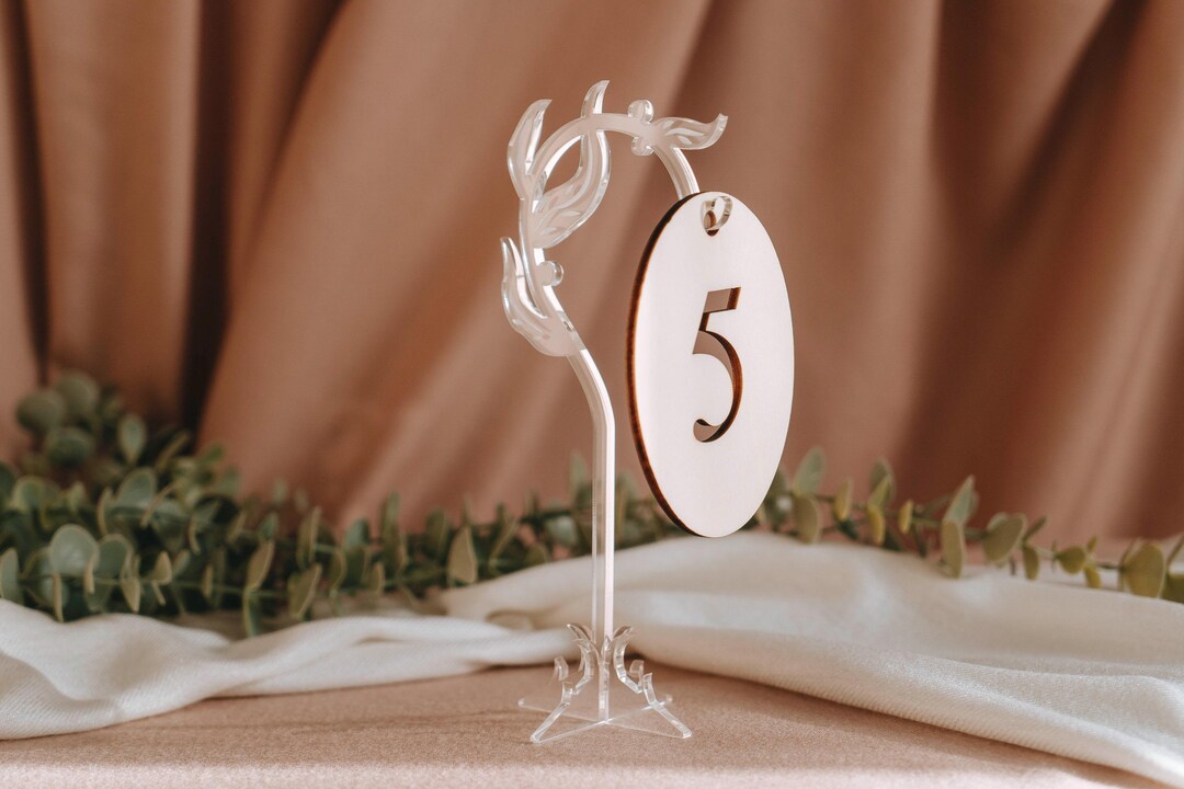 Wedding Table Numbers, Acrylic 3D Table Signs, Wedding Table Decor ...