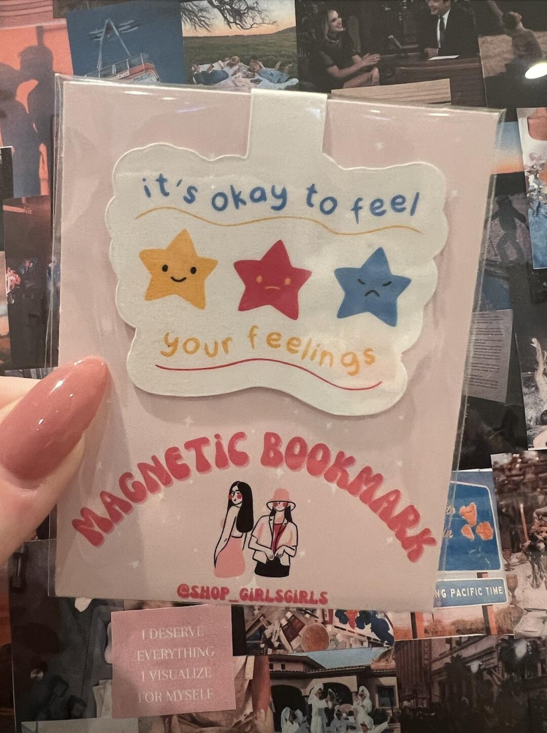 It's Okay to Feel Your Feelings, Mental Health Magnetic Bookmark - Etsy