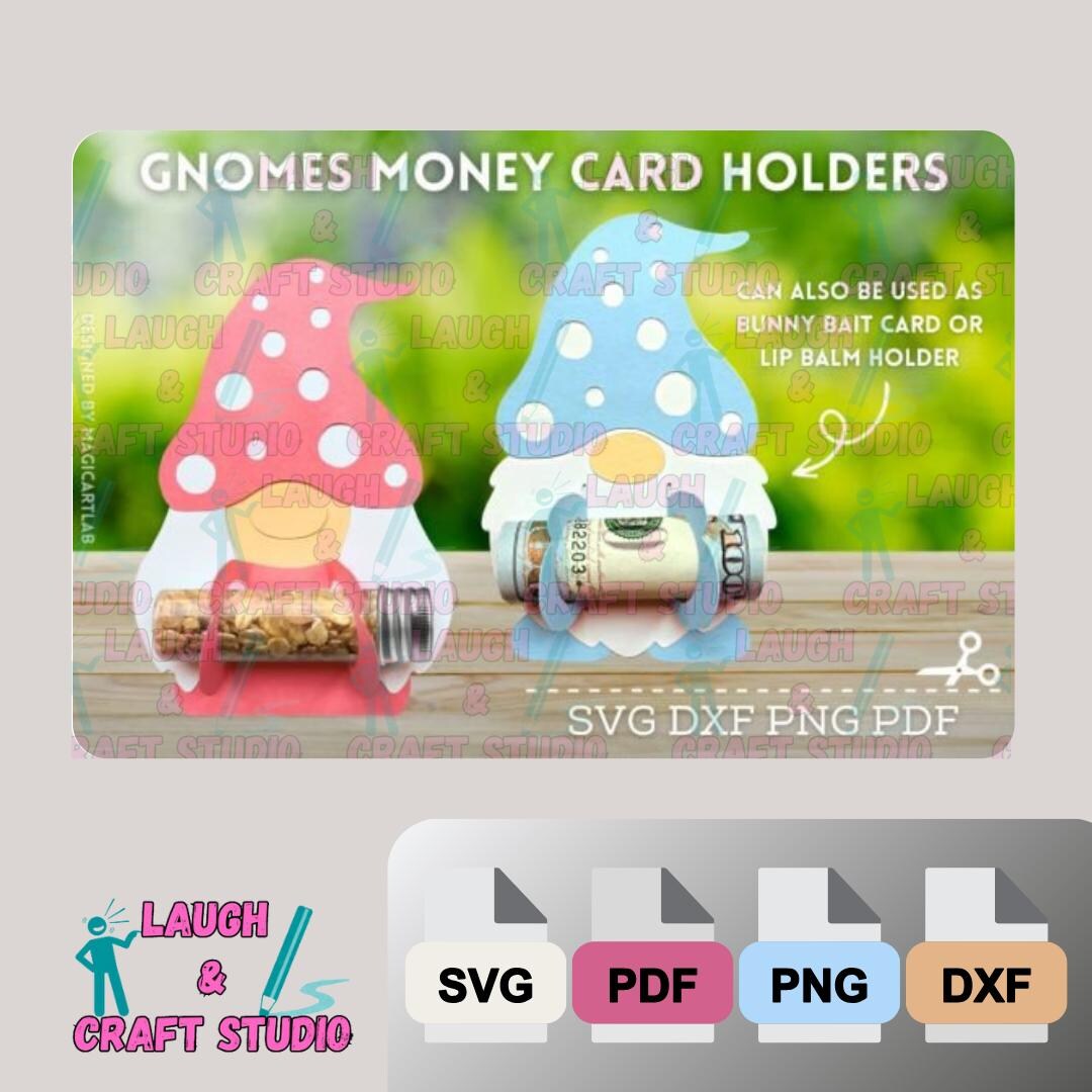 Gnome Money Card Holder | Give Money | Christmas Decoration | Laser Cut ...
