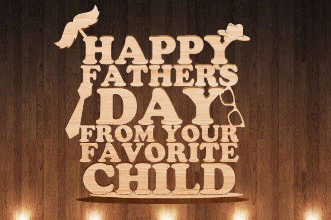 Happy Father’s Day Laser Cut Design | Png, Svg, Dxf, Eps | DIY Gift for ...