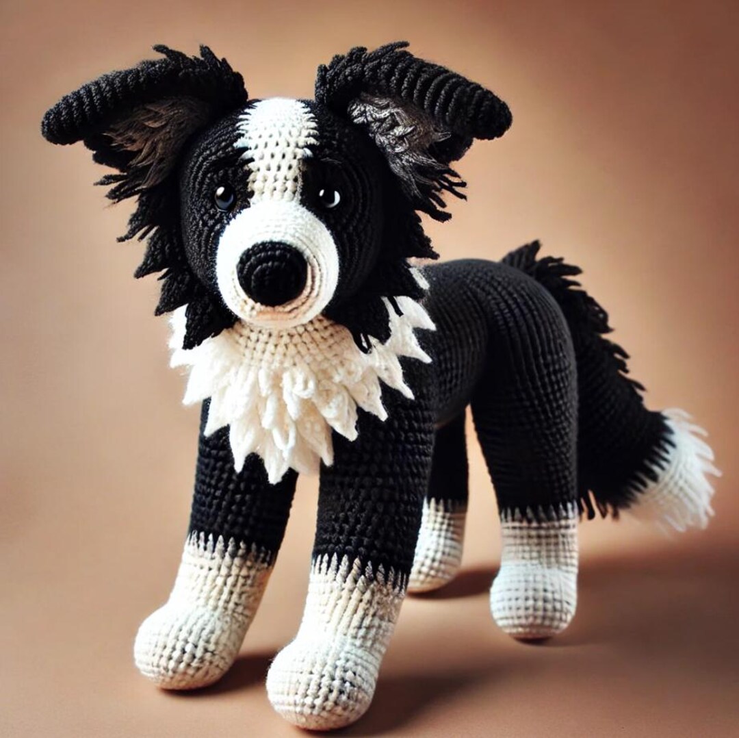 Crochet Pattern Border Collie Puppy Toy, Amigurumi PDF in English ...