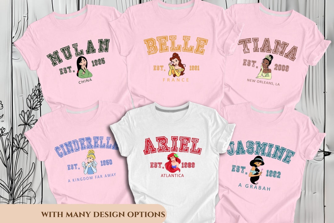 Custom Disney Princess Shirt, Princess Squad Shirt, Princess Cinderella ...
