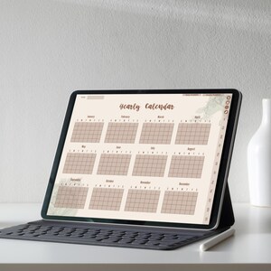 37-page Earth Toned Digital Planner With Hyperlinks Hyperlinked Yearly ...