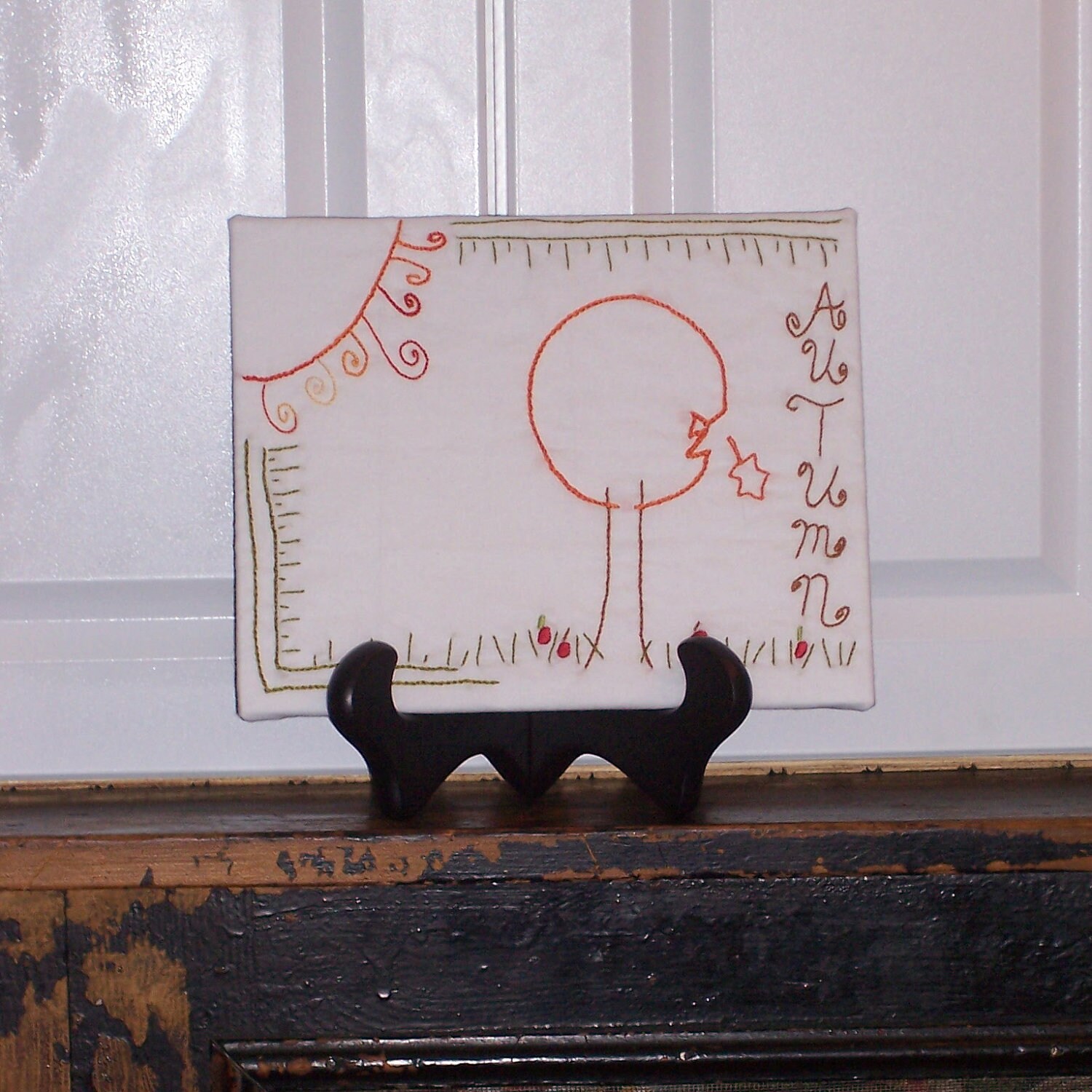 Autumn Tree Pattern for Hand Embroidery or Redwork PDF | Etsy