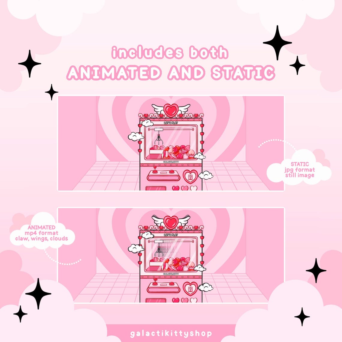 LET'S PLAY, Claw Machine Wallpaper, Cute Wallpaper, Pink Wallpaper ...