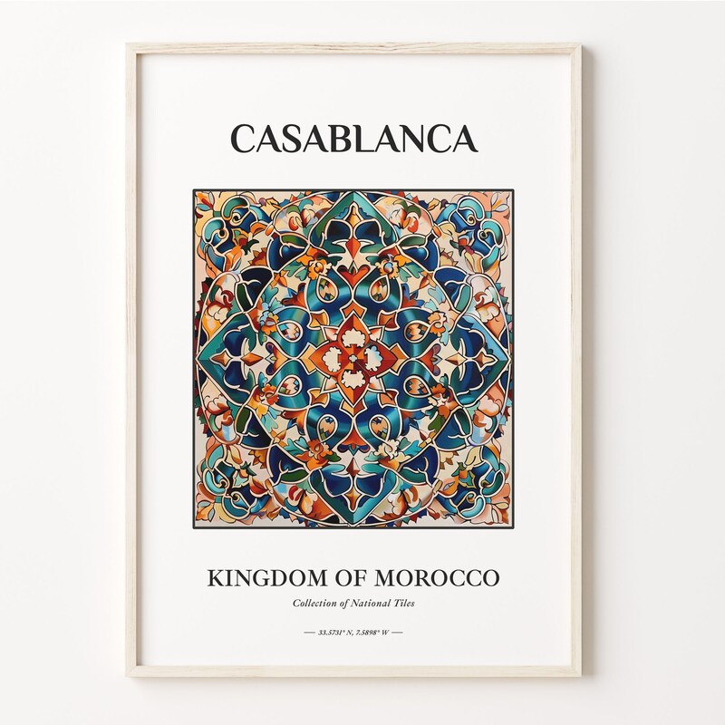 Moroccan Tile Art - Etsy