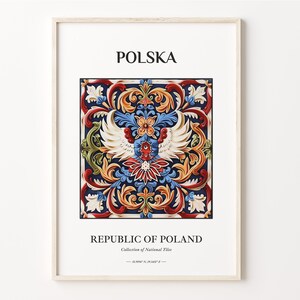 Traditional Polish Tile Pattern Wall Art, Aesthetic Decor Print ...