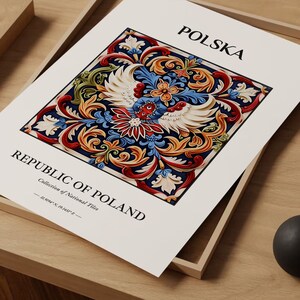 Traditional Polish Tile Pattern Wall Art, Aesthetic Decor Print ...