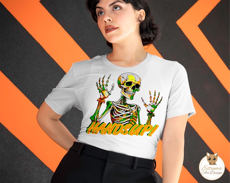 HANDS UP PNG, Skeleton Png, Hands up Vector, Vintage Skeleton, Skeleton ...