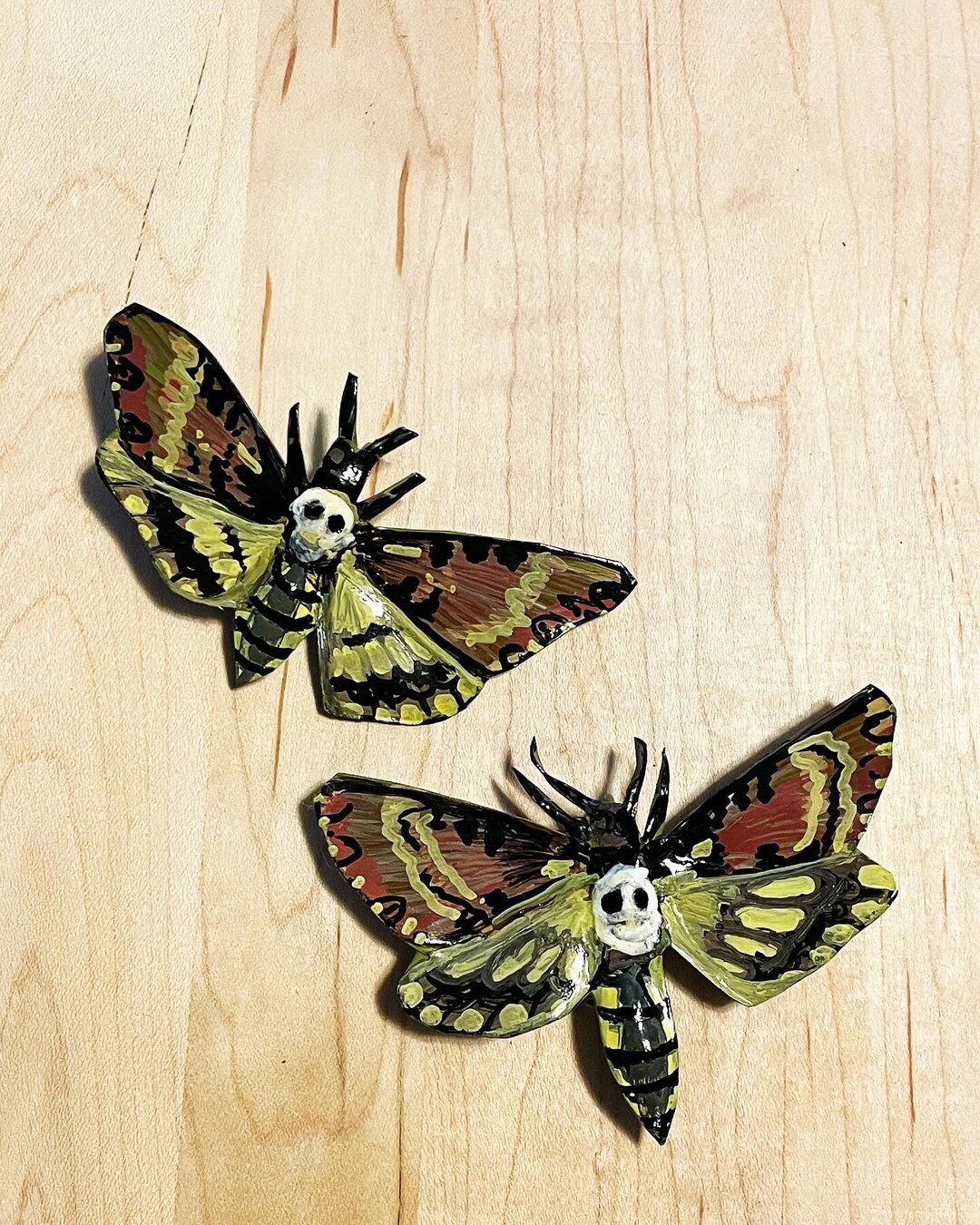 Deaths Head Moth Brooch - Etsy