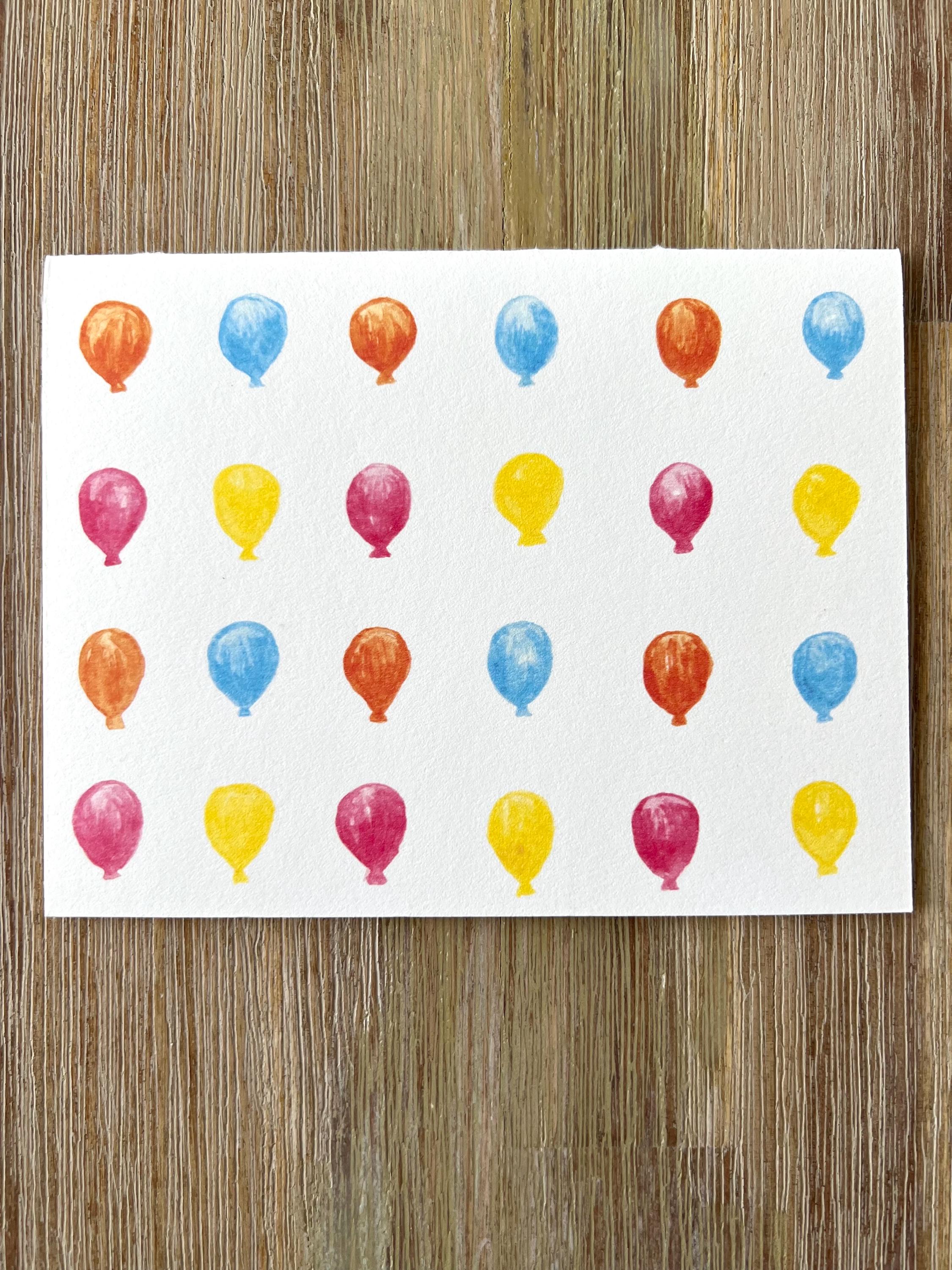 Watercolor Birthday Card Set: Hand-painted A2 Cards With Envelopes - Etsy