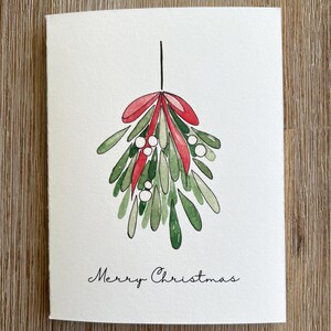 Set of 6 Handpainted Watercolor Christmas Cards With Envelopes | A2 ...