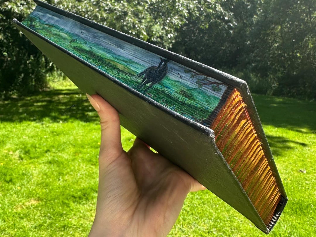 Black Beauty Book Anna Sewell Hand Painted Fore Edges L Bookish Art L ...