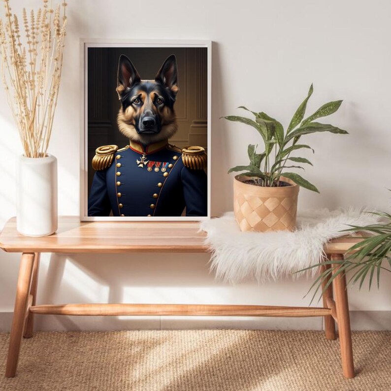 German Shepherd Military Regalia “general Good Boy” Digital Download ...