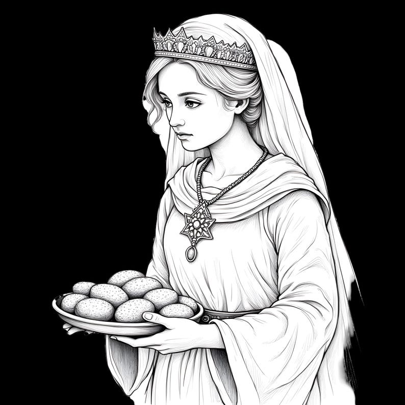 23 Black and White Catholic Saint Clip Art Illustration Bible Faith ...