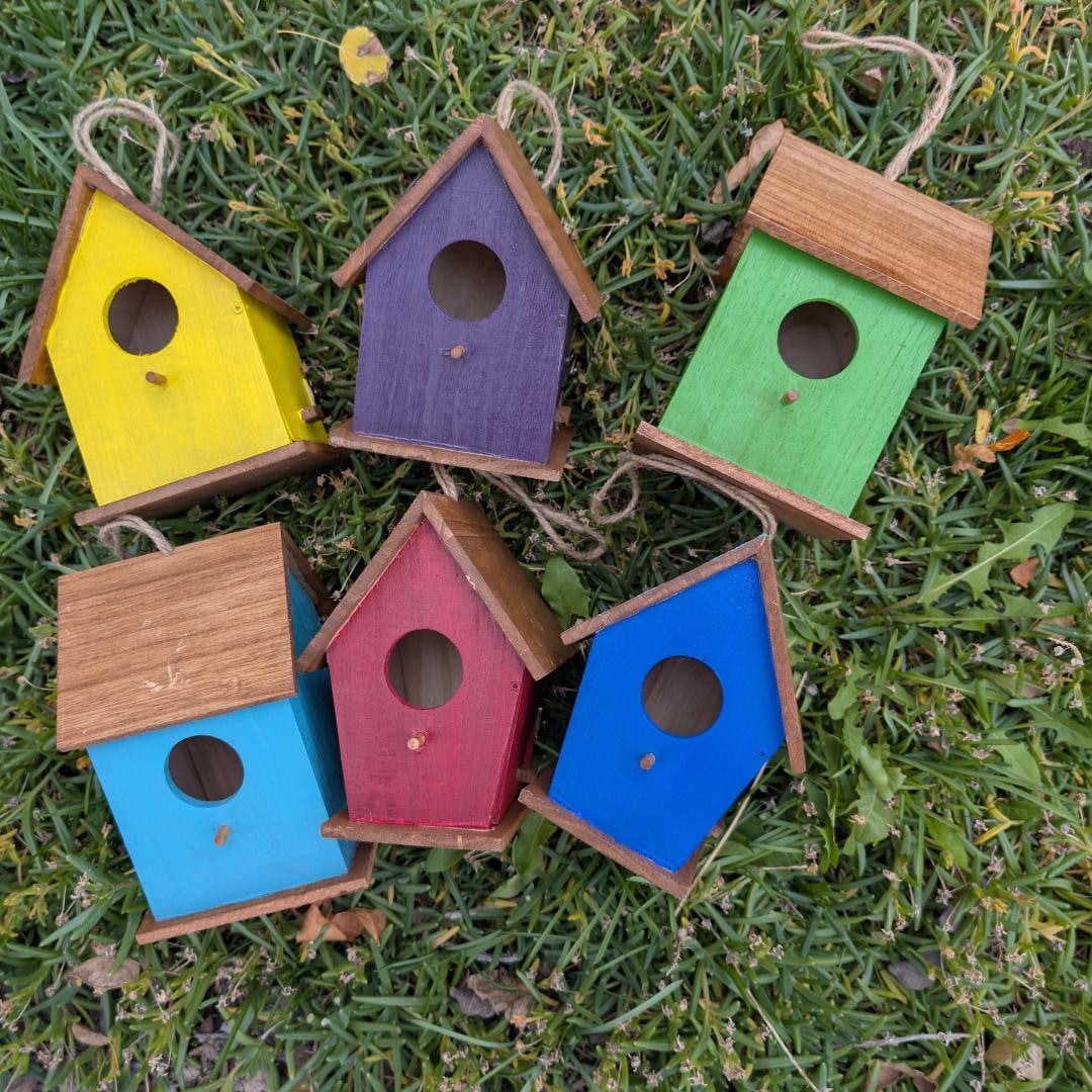 Custom Birdhouse, Outdoor Wood Birdhouse Pick Your Color - Etsy