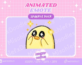 ANIMATED Cute Duck Emotes Pack | Cute Mischief Duck | Animated Emotes ...