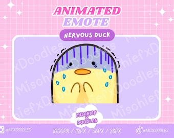ANIMATED Cute Duck Emotes Pack | Cute Mischief Duck | Animated Emotes ...