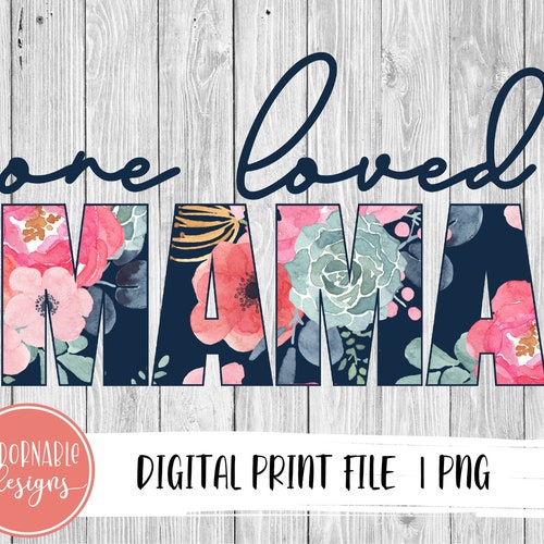 Mamaw Floral Sublimation Design PNG File for Sublimation - Etsy