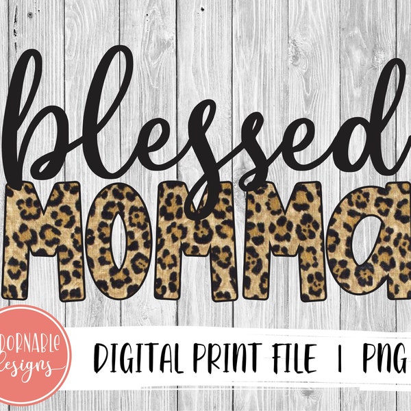 Blessed Momma Svg - Etsy