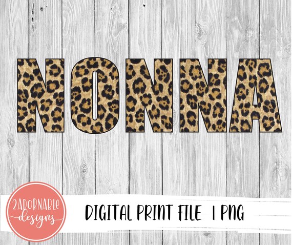 NONNA Sublimation Design PNG File for Sublimation Print | Etsy