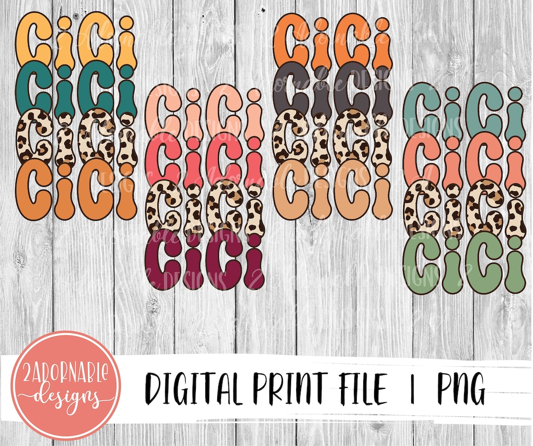 Cici Sublimation Design, PNG File for Sublimation Print Transfer ...