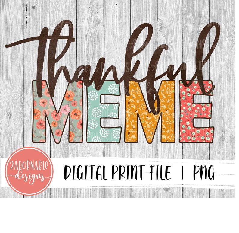 Merci MEME Sublimation Design | Fichier PNG pour le transfert d ...