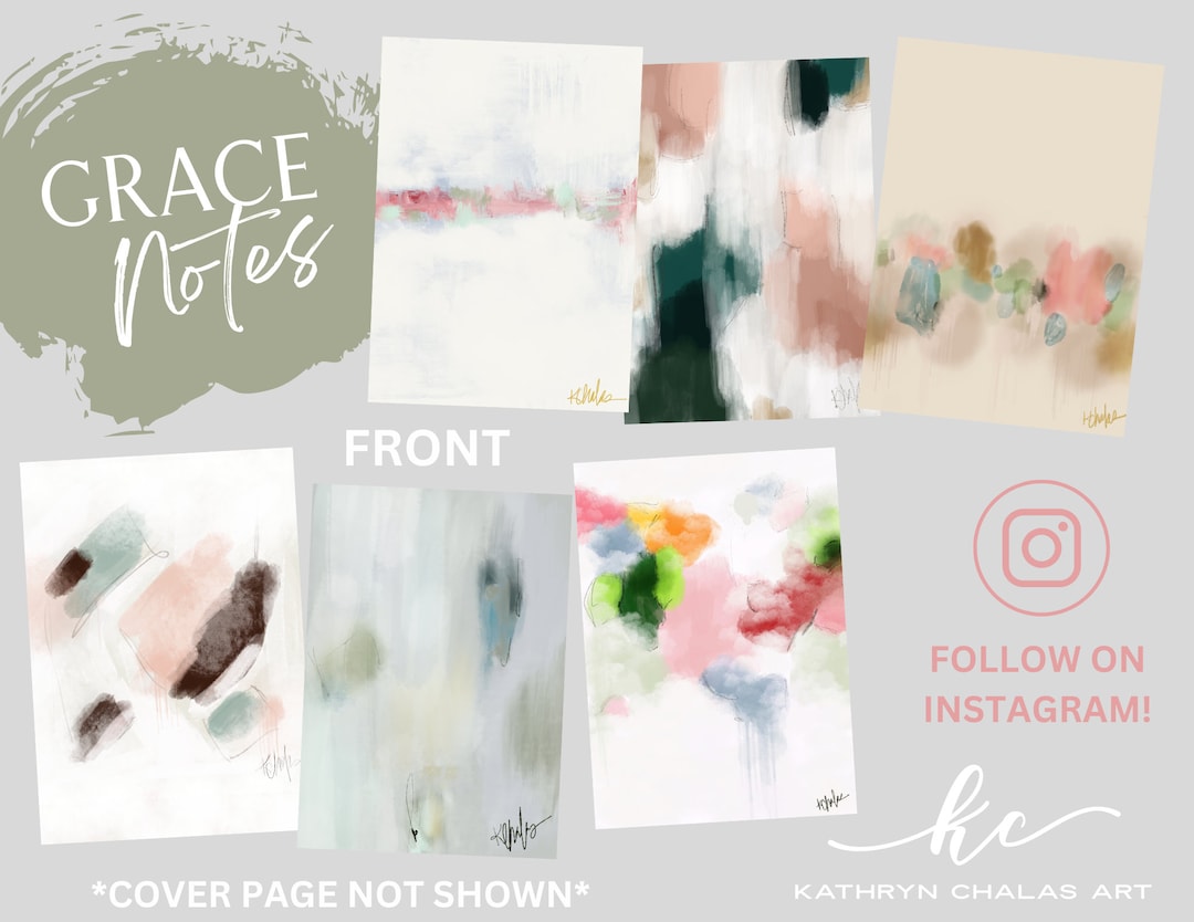 Grace Notes Digital Printable Original Art Scripture Cards - Etsy